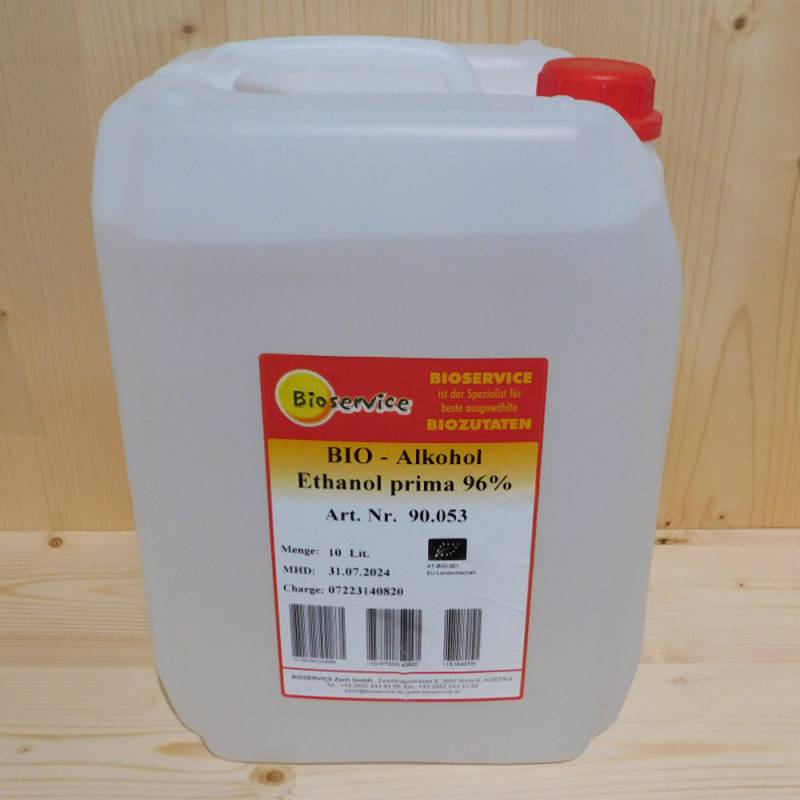 BIO-Alkohol Ethanol, 10 Liter | für Lebensmittel-Hersteller
