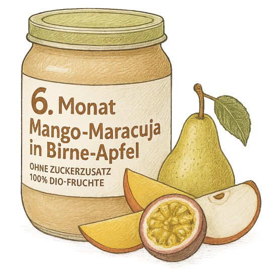BIO Mango-Maracuja in Birne-Apfel | BIO Rezept